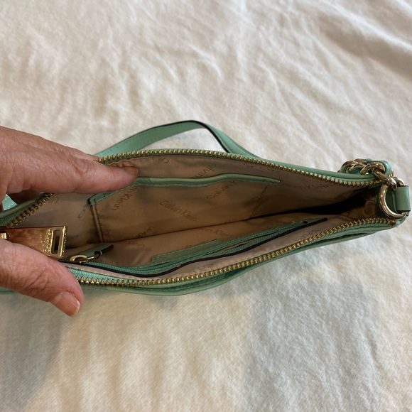 Calvin Klein | Bags | Calvin Klein Turquoise Small Shoulder Bag | Poshmark